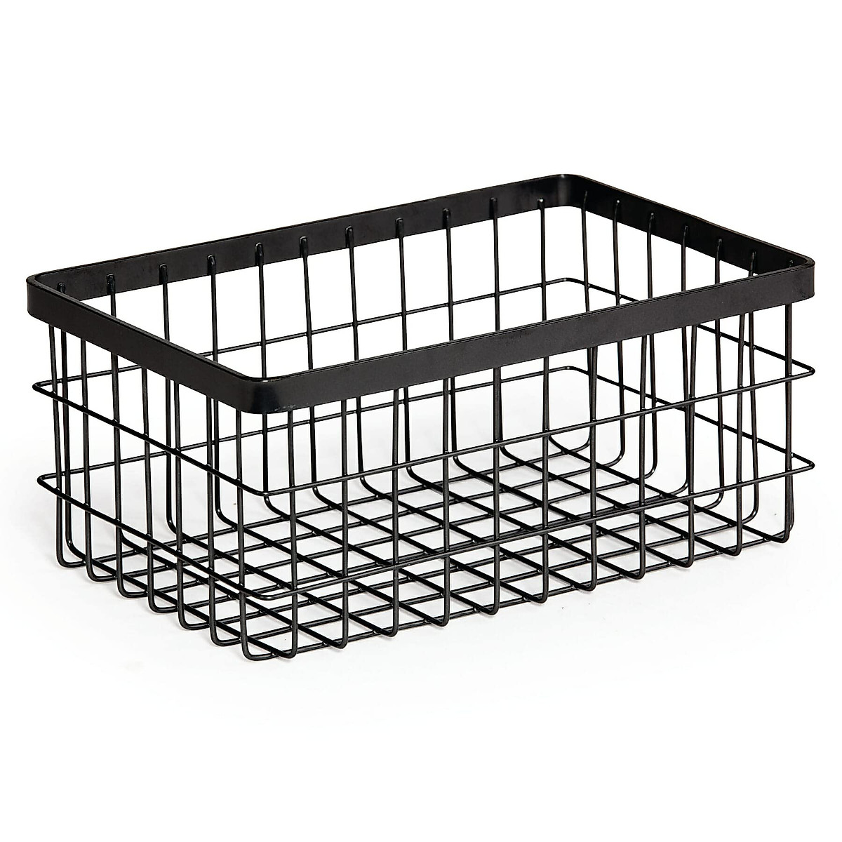 G.E.T. WB-964-MG Rectangular Metal Storage Wire Basket for Pantry, Produce and More, 9" x 6" x 4"