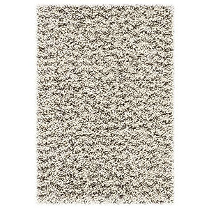 SAFAVIEH Hudson Shag Collection 2' x 3' Ivory/Grey SGH330A Chevron Non-Shedding Living Room Bedroom Dining Room Entryway Plush 2-inch Thick Accent Rug