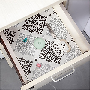 DwellAid 18inx40FT Premium Non Slip Shelf Liner, Non Adhesive Drawer Liner, Waterproof Pantry Liner, Cabinet Lining Shelf Liners for Kitchen Cabinets