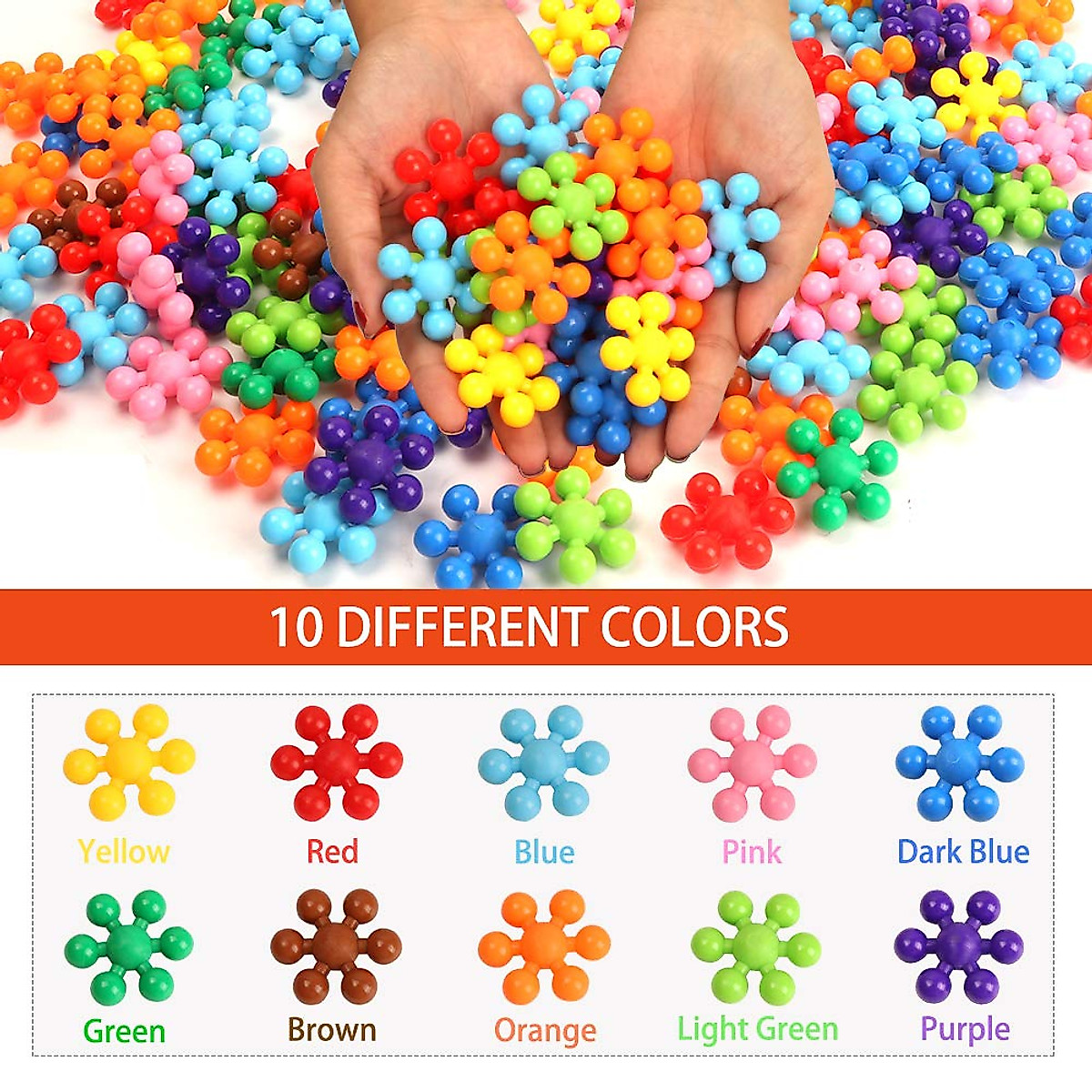 330 pcs Building Blocks, Educational Building Toys Stem Toys Building Discs Sets Interlocking Solid Plastic for Preschool Toddlers Girls and Boys by Winlip