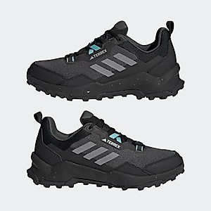 adidas Women's Terrex AX4 Sneaker, Core Black/Grey/Mint Ton, 9