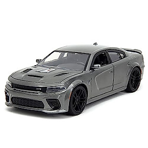 2021 Charger SRT Hellcat Gray Metallic Fast X (2023) Movie 1/24 Diecast Model Car by Jada 34472