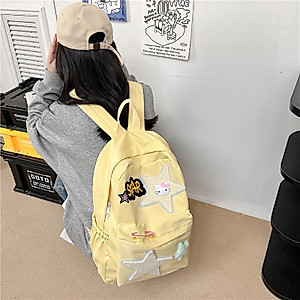 Cute Women'S Backpack, Kawaii Y2k Design, Fashionable And Colorful Harajuku Hiking Backpack, Aesthetic Backpack (green)
