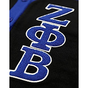 Zeta Phi Beta M7 Button Down Sweater [XL] Black
