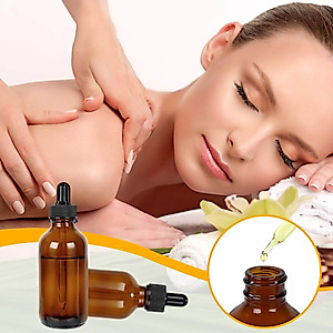 CycleMore 16 Pack (120 ml) 4 oz Amber Glass Boston Bottles with Glass Eye Droppers, Glass Dropper Bottles for Essential Oils & Lab Chemicals & More Liquids Ideal for Mom & Friends