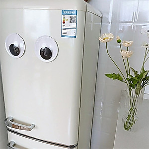 Giant Wiggle Eyes - Large Sticky Eyes for Party Decorations and DIY Craft Projects - Self Adhesive - Suitable for Refrigerator Doors, Lawns, Cars (50mm)