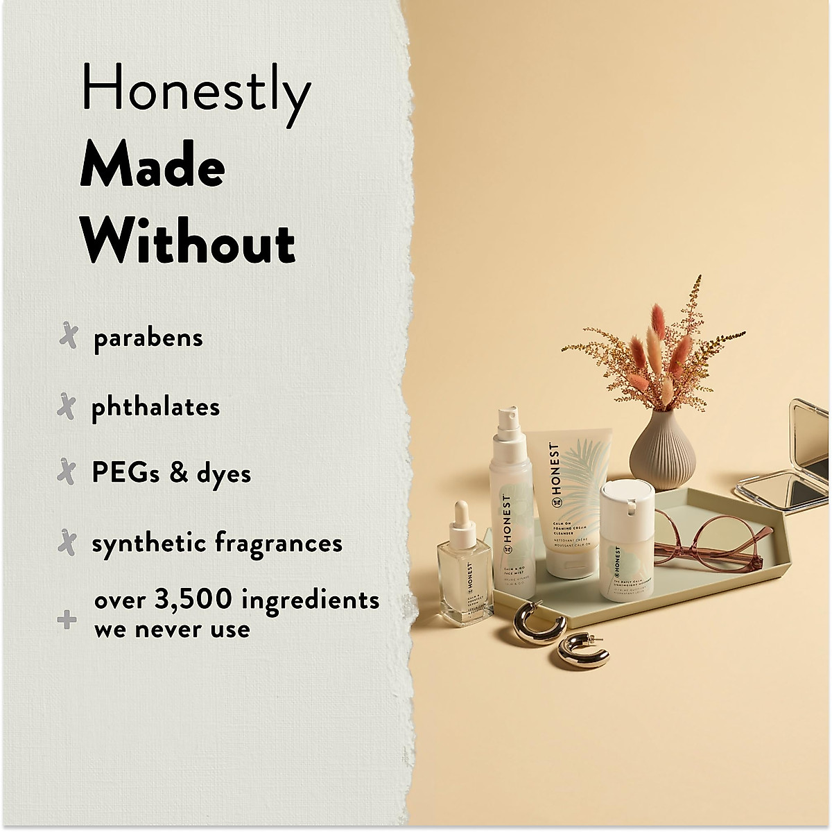 Honest Beauty Cooling Calm + Go Face Mist for Sensitive Skin | Pro-Vitamin B5 + Calming Phyto-Blend | EWG Verified, Vegan + Cruelty Free | 3.3 fl oz