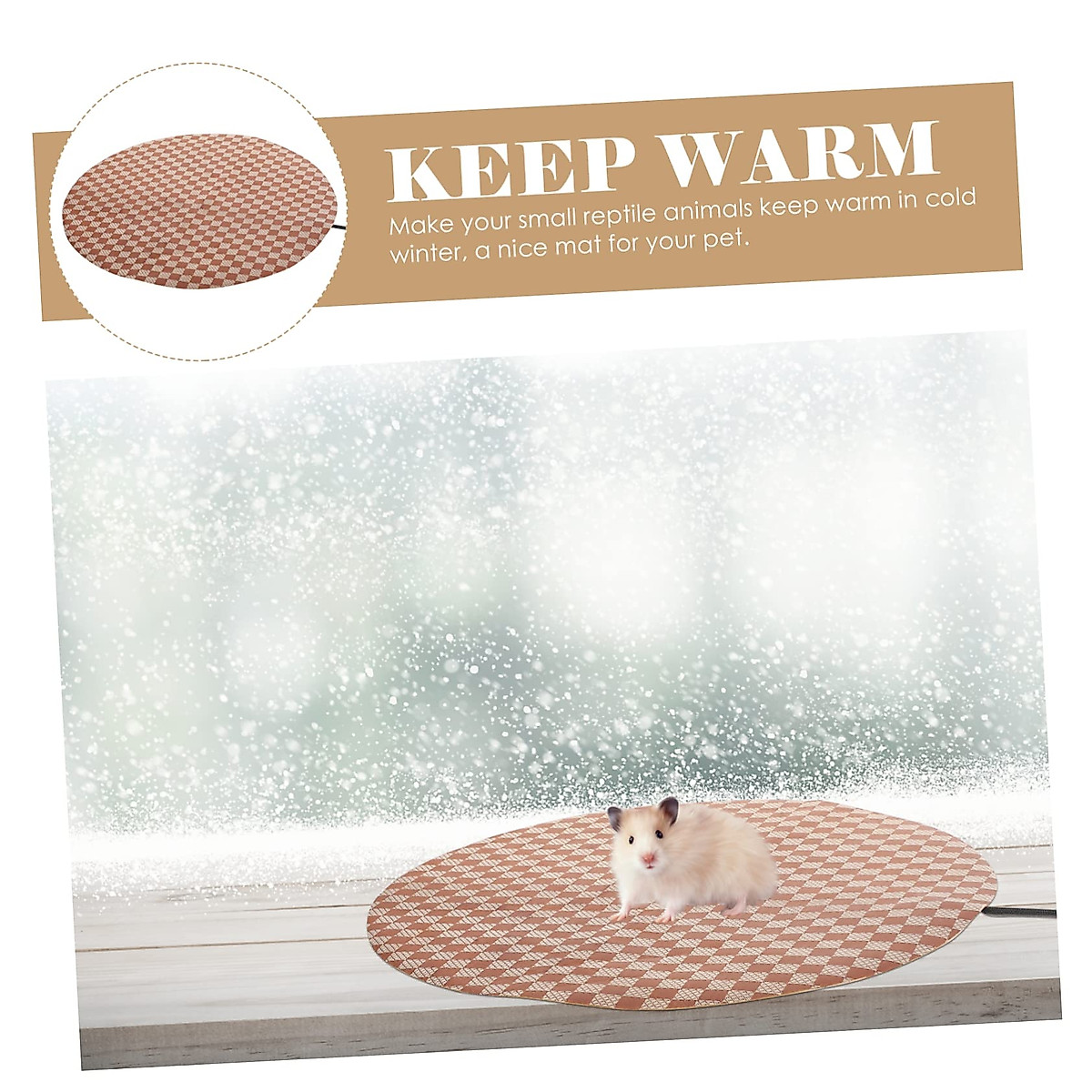 BCOATH Pet Heating Pad Lizard Heating Pad Lizard Terrarium Portable Heating Pads Bearded Dragon Warming Bed Pets Warming Sleeping Pad Electric Pet Heated Pad Reptile Pets Heated Mat Mat