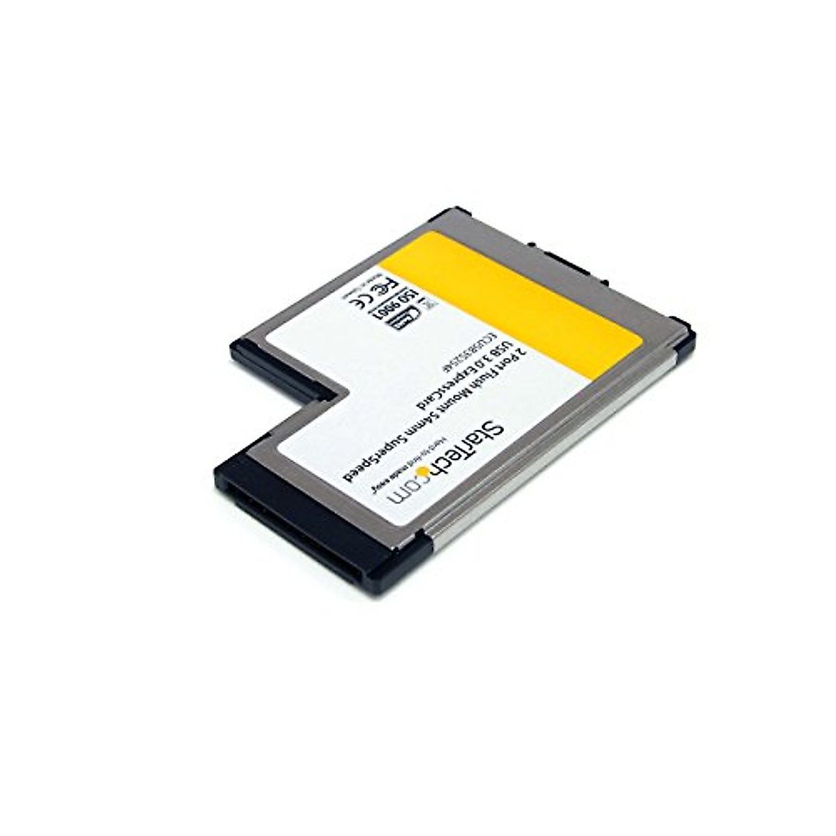 StarTech.com 2 Port Flush Mount ExpressCard 54mm SuperSpeed (5Gbps) USB 3.0 Card Adapter with UASP - Dual Port Laptop ExpressCard USB 3 Controller, TAA (ECUSB3S254F)