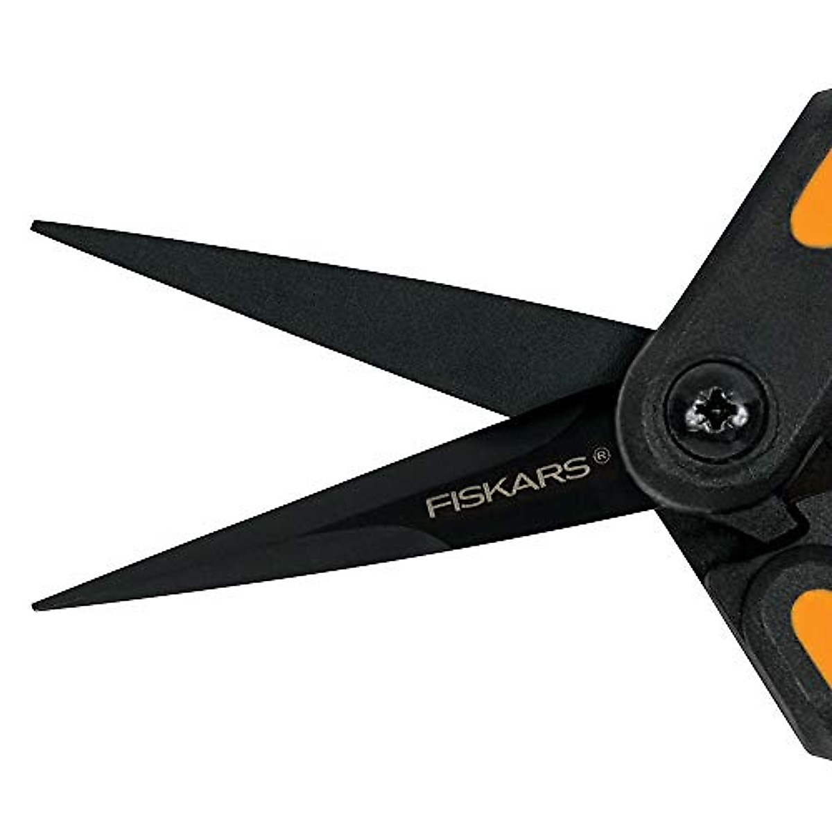 Fiskars Micro-Tip Pruning Snips Garden Shears - Plant Cutting Scissors with Sharp Precision-Ground Non-Stick Blade - 2-Count
