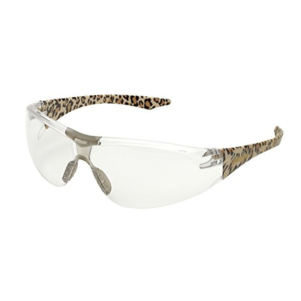 Delta Plus SG-18C-LEO Avion Safety Glasses, Clear with Leopard Temple Tips, One Size