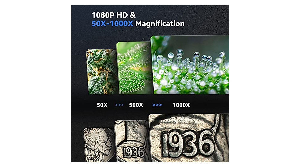 TOMLOV DM1S Wireless Digital Microscope - Easy 1000X HD View