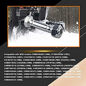 KINTLE 1-1/2" x 5/16" 710-0890 Shear Pins with Nuts Compatible with MTD Auger Drive Snowblowers/Two-Stage Snow Thrower (Except 33" Model E993I) 710-0890 710-0890A (10)