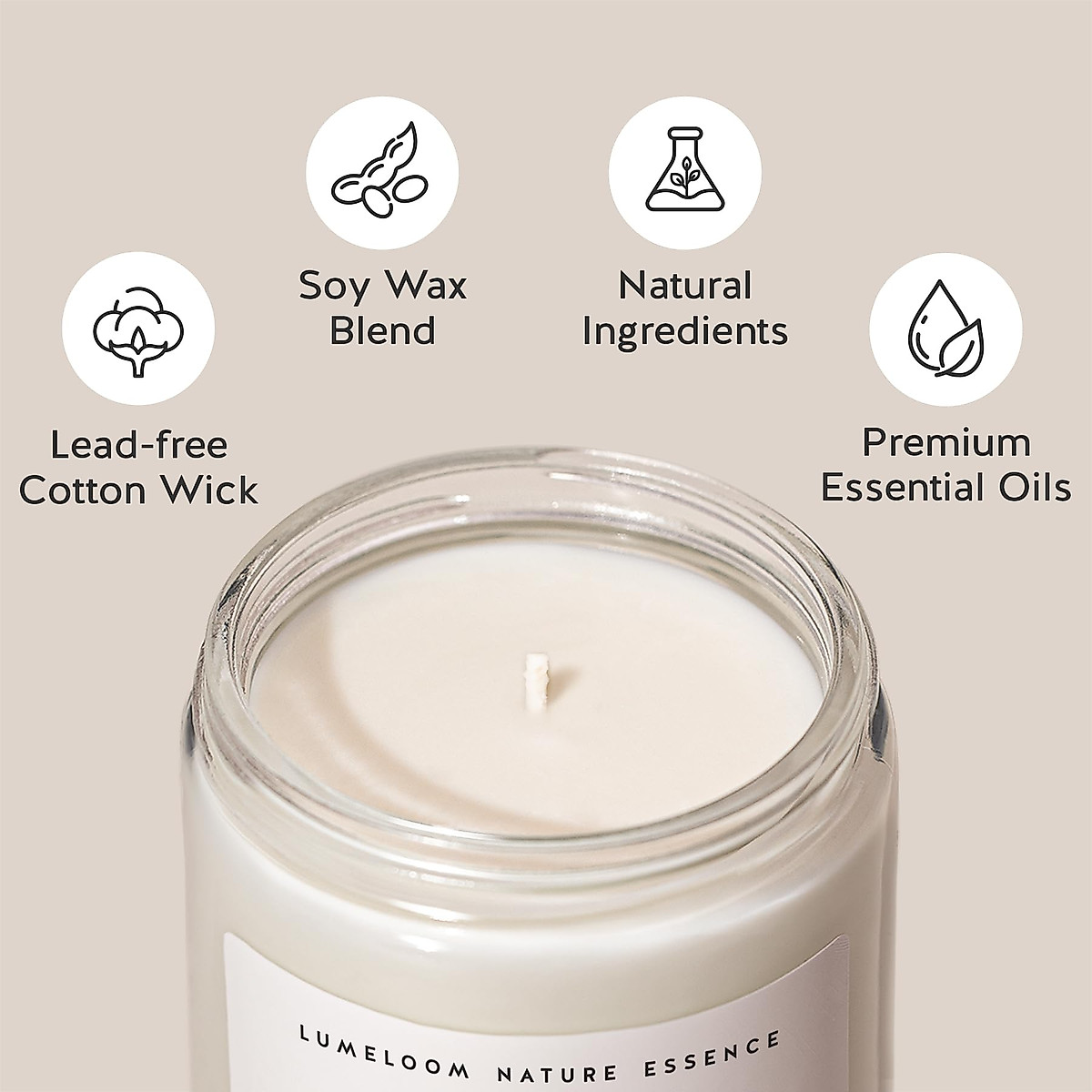 LUMELOOM Thank You Gifts for Women- 9oz Aromatherapy Lavender Scented Soy Wax Candle- Thank You Candle, Appreciation Gifts for Women, Teacher, Men, Coworkers, Friend, Hostess Gifts