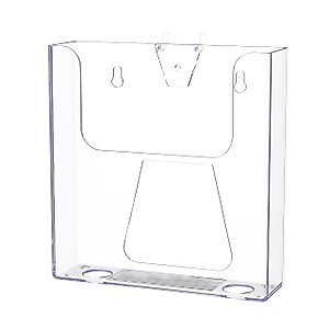 Marketing Holders 12 Pack Peg Board 6.5" W Brochure Holder Pamphlet Display Catalog Booklet Maps Literature Printed Material Menu Clear Acrylic