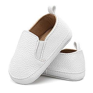 JOINFREE Toddler Baby's Cute Casual Walking Shoes Infant Boys Girls Soft Sneakers White 6-12 Months