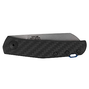 Zero Tolerance 0230, Jens Anso Design, Manual Opening Slip Joint Folding Knife, Black, Carbon Fiber