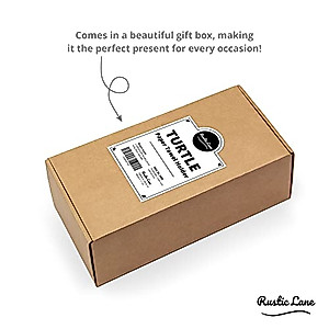 Turtle Paper Towel Holder, Kitchen Countertop Paper Towels Holder, Wooden Paper Towel Holder, Coastal Sea Turtle Decor, Blue Beach House Decor // Rustic Lane