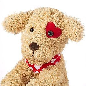10" Valentine's Day Valentines Gift for Children Kids, Girlfriend, Boyfriend, Plush Stuffed Animal (One Pack Puppy)