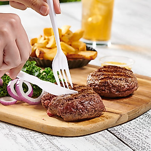 Pantry Value [400 Count] Lightweight White Plastic Forks - Disposable Cutlery for Parties, Events, and Dinner (Formerly Comfy Package)