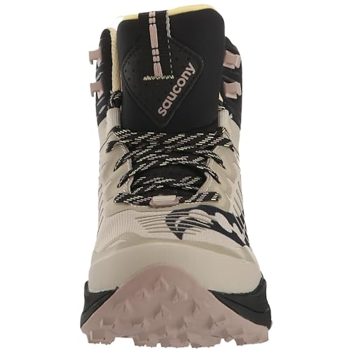 Saucony Women's Ultra Ridge GTX Hiking Shoe, DUST/Black, 7