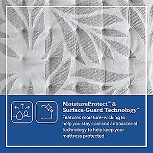 Sealy Posturepedic Spring Silver Pine Faux Eurotop Firm Feel Mattress and 5-Inch Foundation, California King