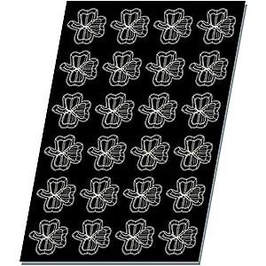 Sasa Demarle FX 4001 Flexipan Inspiration Silicone Mold with 24 Shamrock Cavities