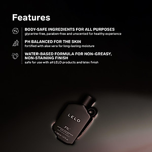 LELO F1L Silky Smooth Water-Based Lubricant, Personal Lubricant Water Based, Personal Lubricants for Privacy, 100 ml / 3.3 fl. oz