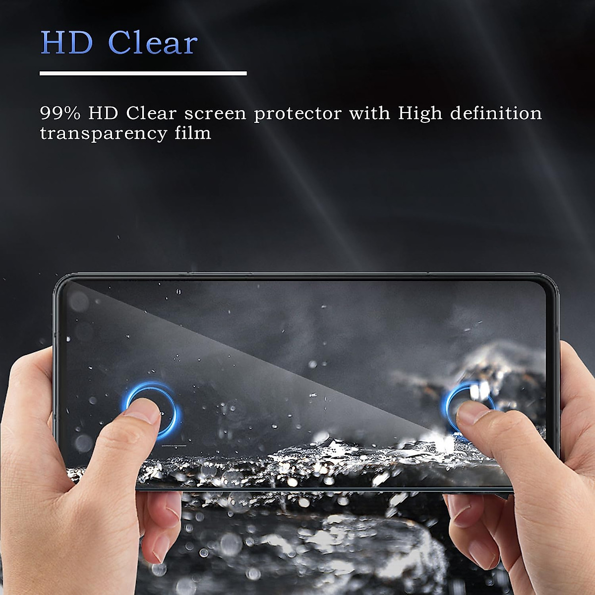 [2 Sets] Screen Protector for Samsung Galaxy Z fold 3 5G, (2X Front Screen Protector + 2X Inside Screen Protector + 2X Back Film + 2X Side Soft Film) Full Covered, HD Clear TPU Film Screen Guard