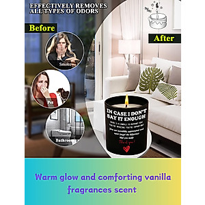 Thank You Candle, Coworker Gifts, Boss Gifts for Women,Vanilla Natural Soy Wax Candle, Thank You Gifts for Women, Appreciation Gifts for Coworkers