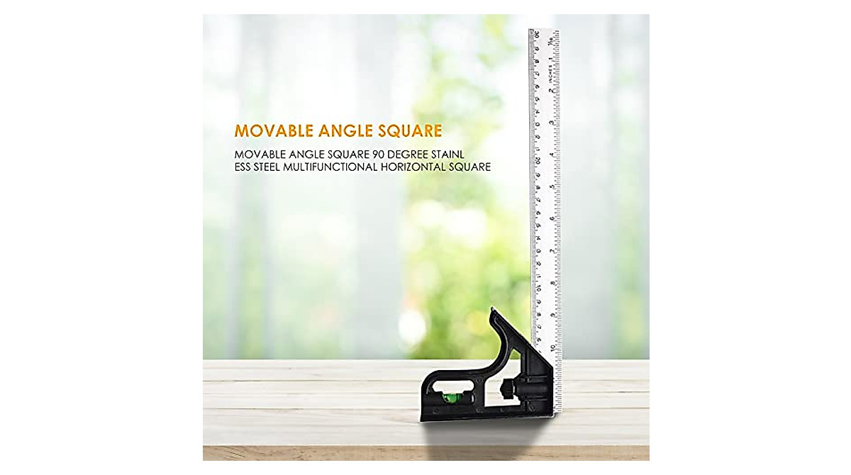 Precision Angle Ruler & Protractor Tool for Woodworking
