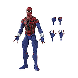 Spider-Man Marvel Legends Series 6-inch Ben Reilly Action Figure Toy, Includes 5 Accessories: 4 Alternate Hands, 1 Web Line FX