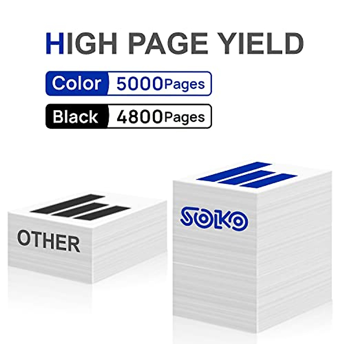 SOKO Remanufactured C400 C405 Toner Cartridge Replacement for Xerox C400 C405 106R03512 106R03513 106R03514 106R03515, for Xerox Versalink C405 C405V C405N C405DN C400 C400V C400N C400DN (4-Pack)