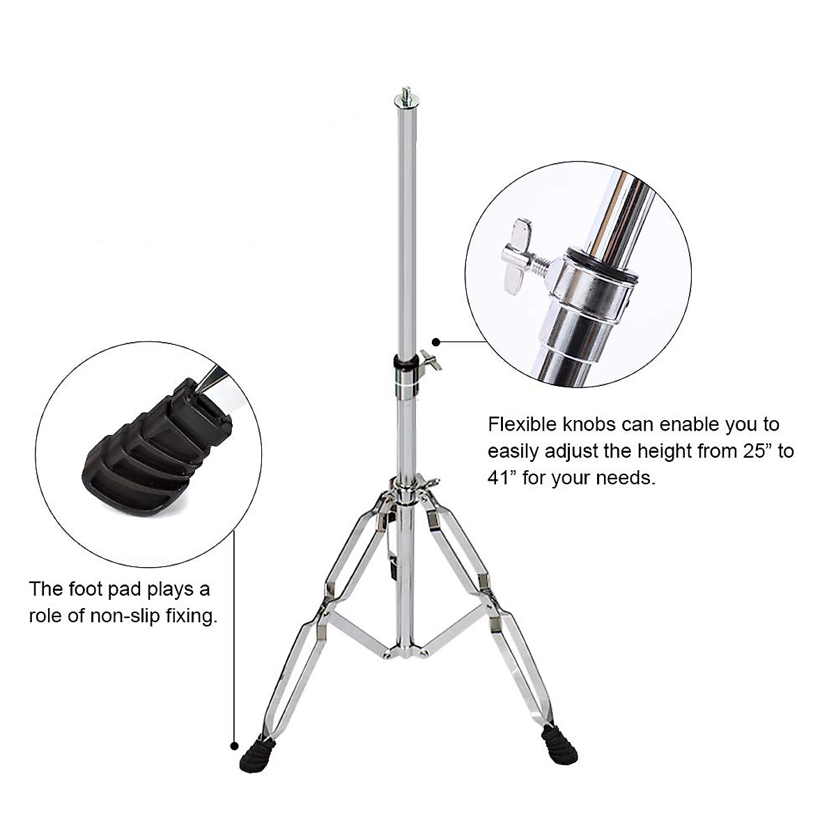 ENNBOM 32 Notes Glockenspiel Kit Xylophone Bell Percussion Instrument Set with Adjustable Stand Mallets and Carrying Bag