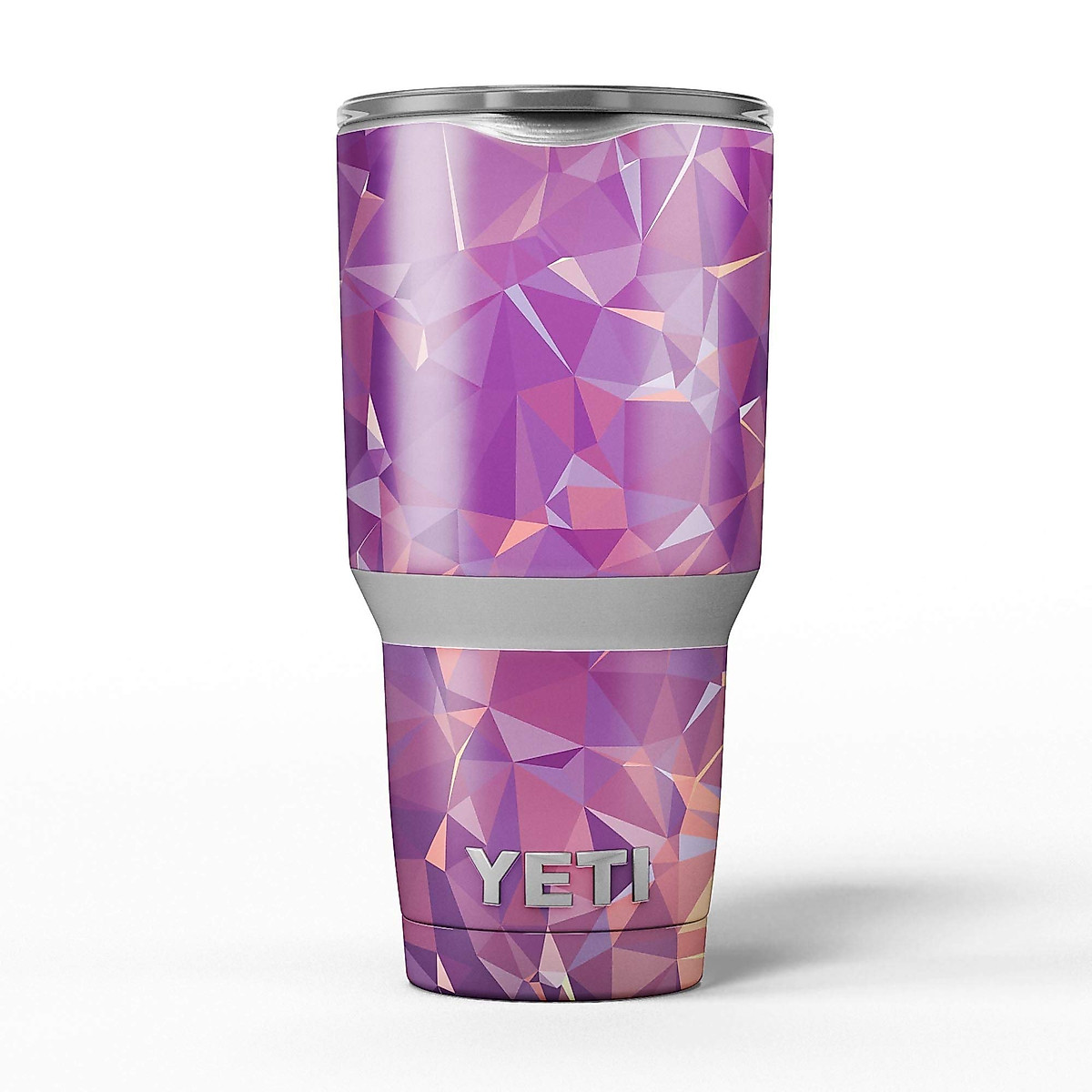 Design Skinz Pink Geometric V13 - Skin Decal Vinyl Wrap Kit Compatible with The Yeti Rambler Cooler Tumbler Cups