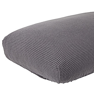 Juvale 2 Pack Stretch Outdoor Cushion Covers for Patio Furniture and Sofas, Reversible (Medium, Grey)