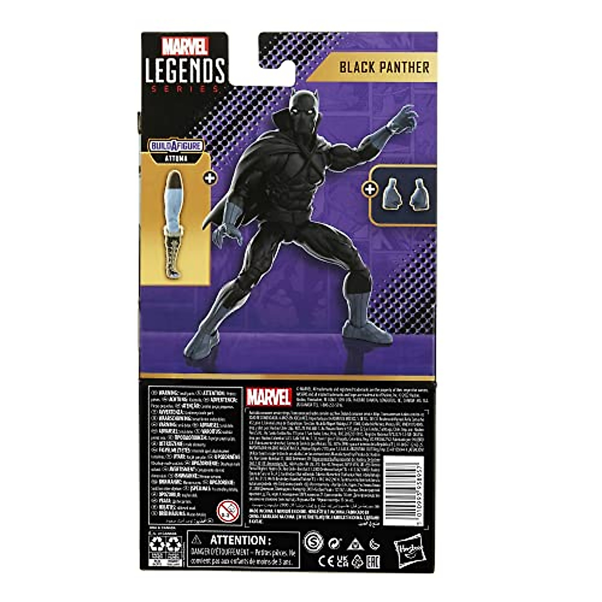 Marvel Legends Series Classic Comics Black Panther 6-inch Action Figure Toy, 2 Accessories, 1 Build-A-Figure Part