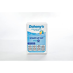 Doheny's Ultimate Pool Opening Start-Up Kit | Contains All of The Professional Grade Chemicals You Need to Open Your Chlorine Based Pool | Includes 10 Free Test Strips | 30,000 Gallon Kit