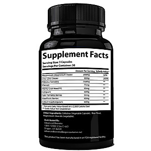 Testosterone Booster Male Enhancement. #1 Recommended by Men Over the Age of 40* Increase Desire, Energy, Lean Muscle. Melt Away Fat with Zinc, Tribulus, Tongkat Ali, Horny Goat Weed & More