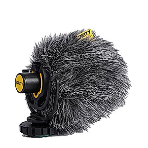 Deity V-Mic D4 Mini Video Microphone 20mph Wind Rating,Runs of 1-5V from Cameras,Phones,and Audio Recorders
