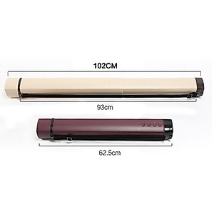 IWOMA Extendable Poster Tubes Expandable 25” to 40” with Shoulder Strap for Carry Documents Drawings Oil Paintings, Maroon