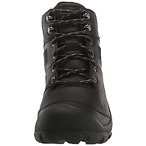 KEEN Men's Targhee 2 Waterproof Insulated Hiking Boot, Black/Black, 12