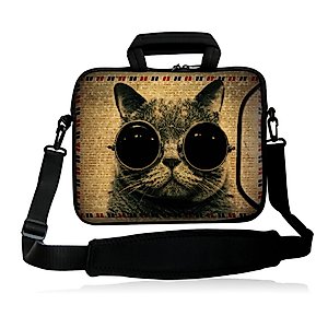 icolor 13" Laptop Shoulder Bag Holder Sleeve Cover 11.6" 12.5" 13.3" Tablet Handle Carrying Messenger Briefcase