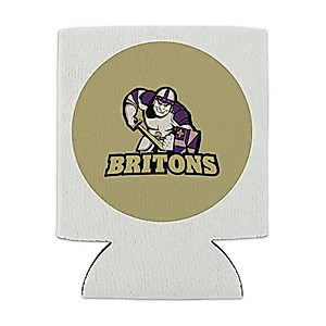 Albion College Secondary Logo Can Cooler - Drink Sleeve Hugger Collapsible Insulator - Beverage Insulated Holder