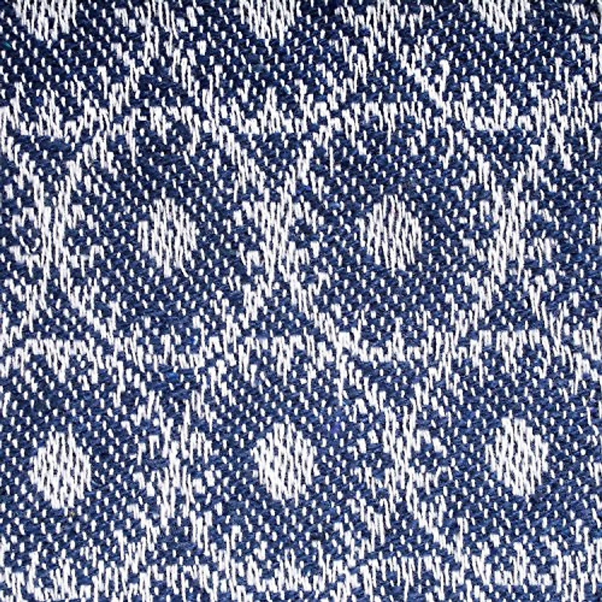 DII Rustic Farmhouse Throw Blanket with Decorative Tassels, Use for Chair, Couch, Bed, Picnic, Camping, Beach, & Just Staying Cozy at Home, 50x60, Nautical Blue