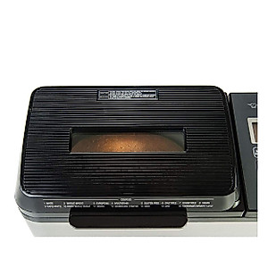 Zojirushi BB-PDC20BA Home Bakery Virtuoso Plus Breadmaker, 2 lb. loaf of bread, Stainless Steel/Black