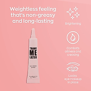 Thank Me Later Eye Primer for Long-Lasting Power Grip Makeup, Shine & Oil Control, Pore Minimizer, Hides Wrinkles & Fine Lines, Prevent Creasing for All-Day Eye Makeup Wear-10g
