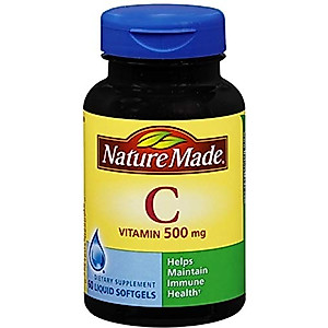 Nature Made Vitamin C 500 mg Liquid Softgels 60 Soft Gels (Pack of 4)
