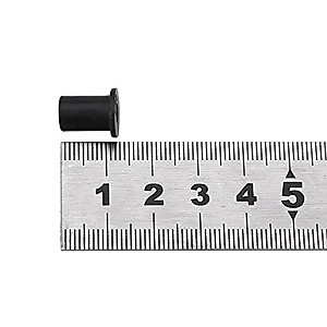 Dilwe 6pc Well Nuts Kit, M4 Rubber Windshield Bolts Well Nuts for Motorcycles Kayak Canoe Boats