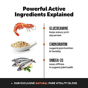 Pet Honesty Senior Dog Joint Supplement | Senior Hemp Mobility - Glucosamine for Dogs, Hemp Oil & Hemp Powder, Dog Joint Pain Relief - Turmeric, MSM, Green-Lipped Mussel, May Reduce Discomfort (180ct)